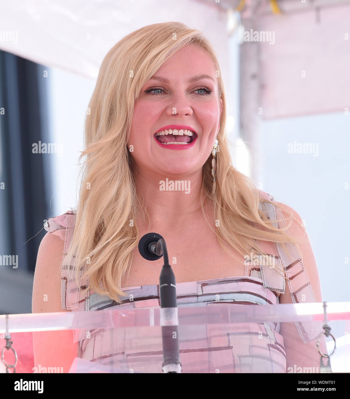August 29, 2019, Hollywood, California, USA: Kirsten Dunst at her Walk ...