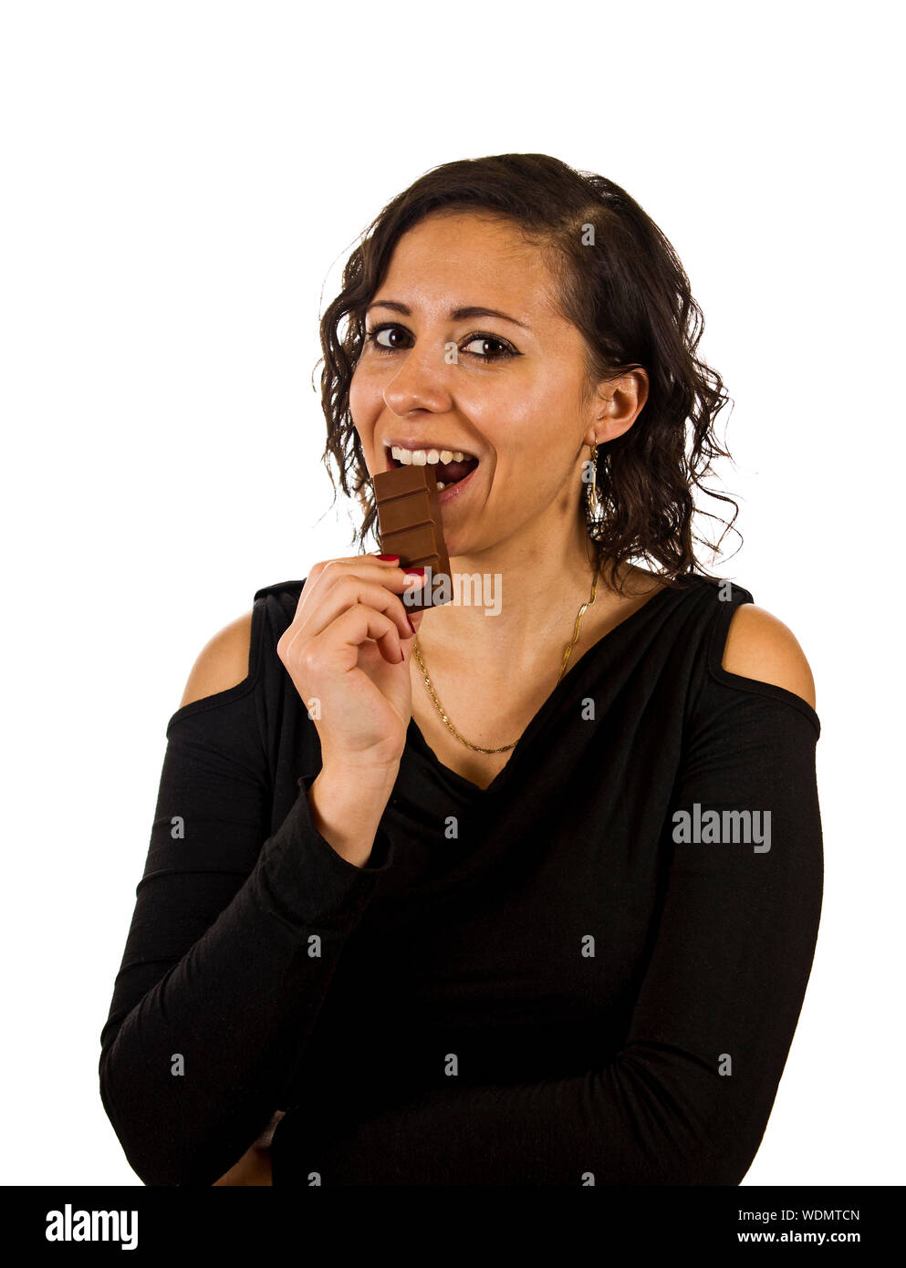 Woman chocolate bar hi-res stock photography and images - Alamy