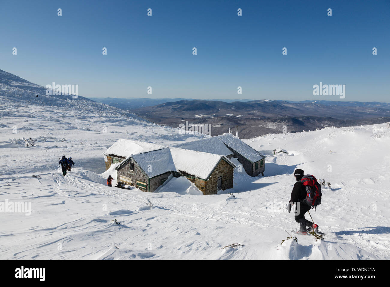 Madison Spring Hut in the New Hampshire White Mountains during the ...