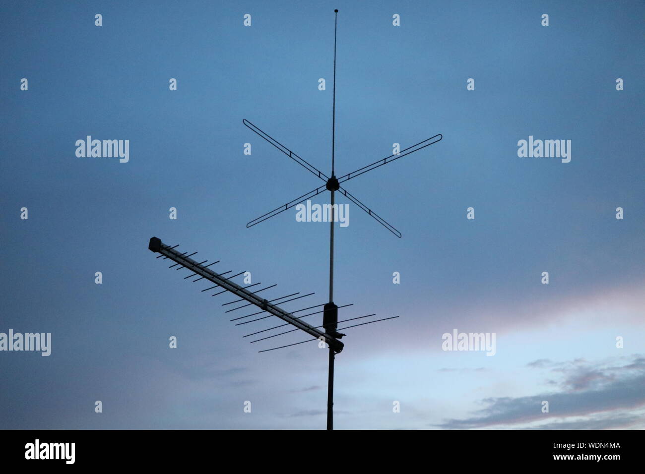 Rooftop antenna hi-res stock photography and images - Alamy