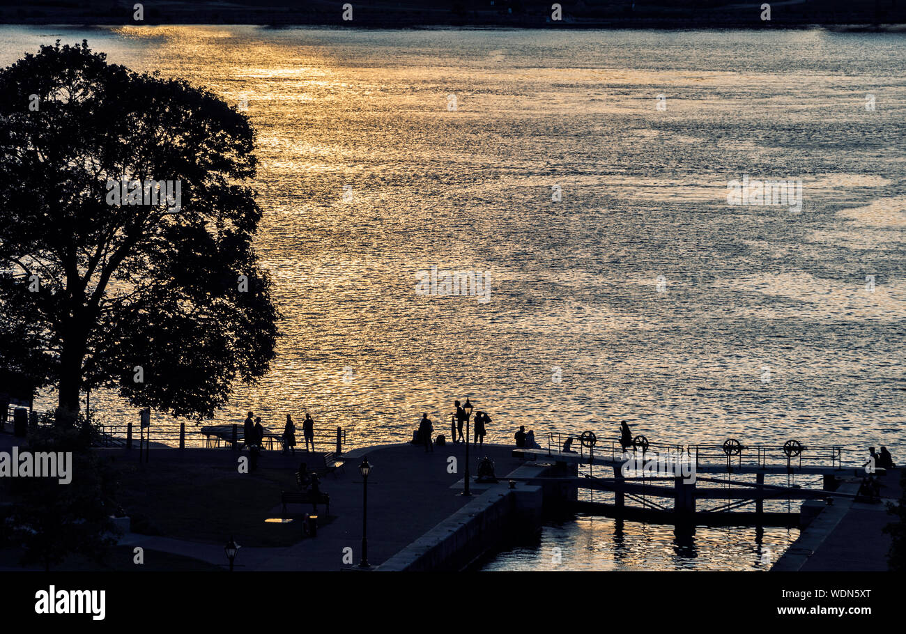 Sunset over Ottawa River, Ontario, Canada Stock Photo - Alamy