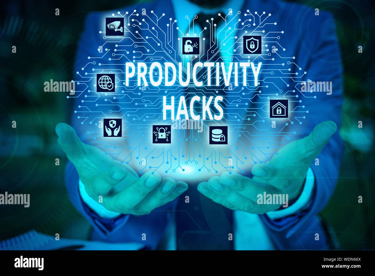 Word Writing Text Productivity Hacks Business Photo Showcasing Tricks That You Get More Done In