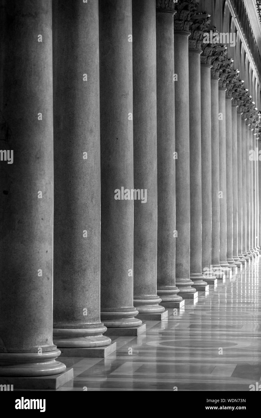Row view Black and White Stock Photos & Images - Alamy