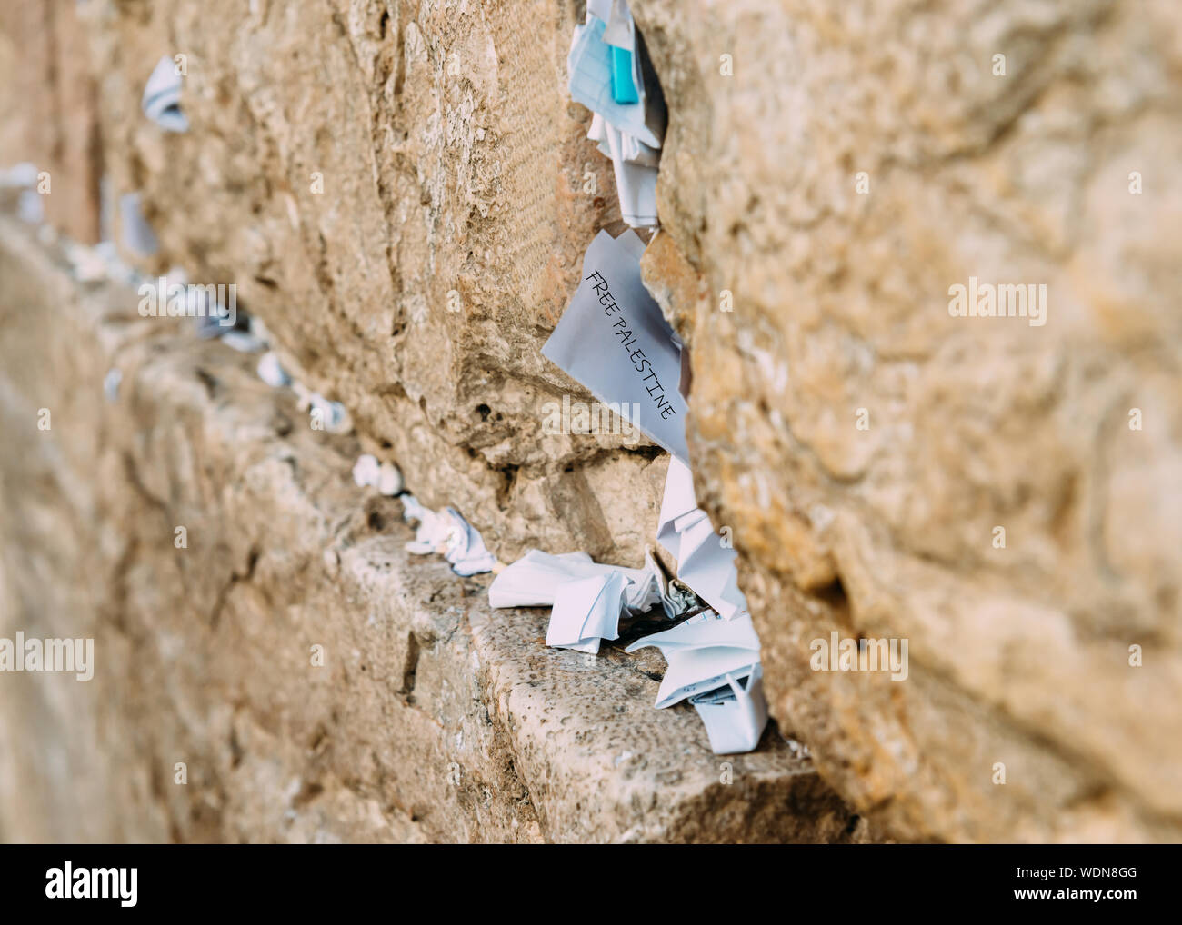 Notes on the wailing Western wall in Jerusalem Israel, including ...
