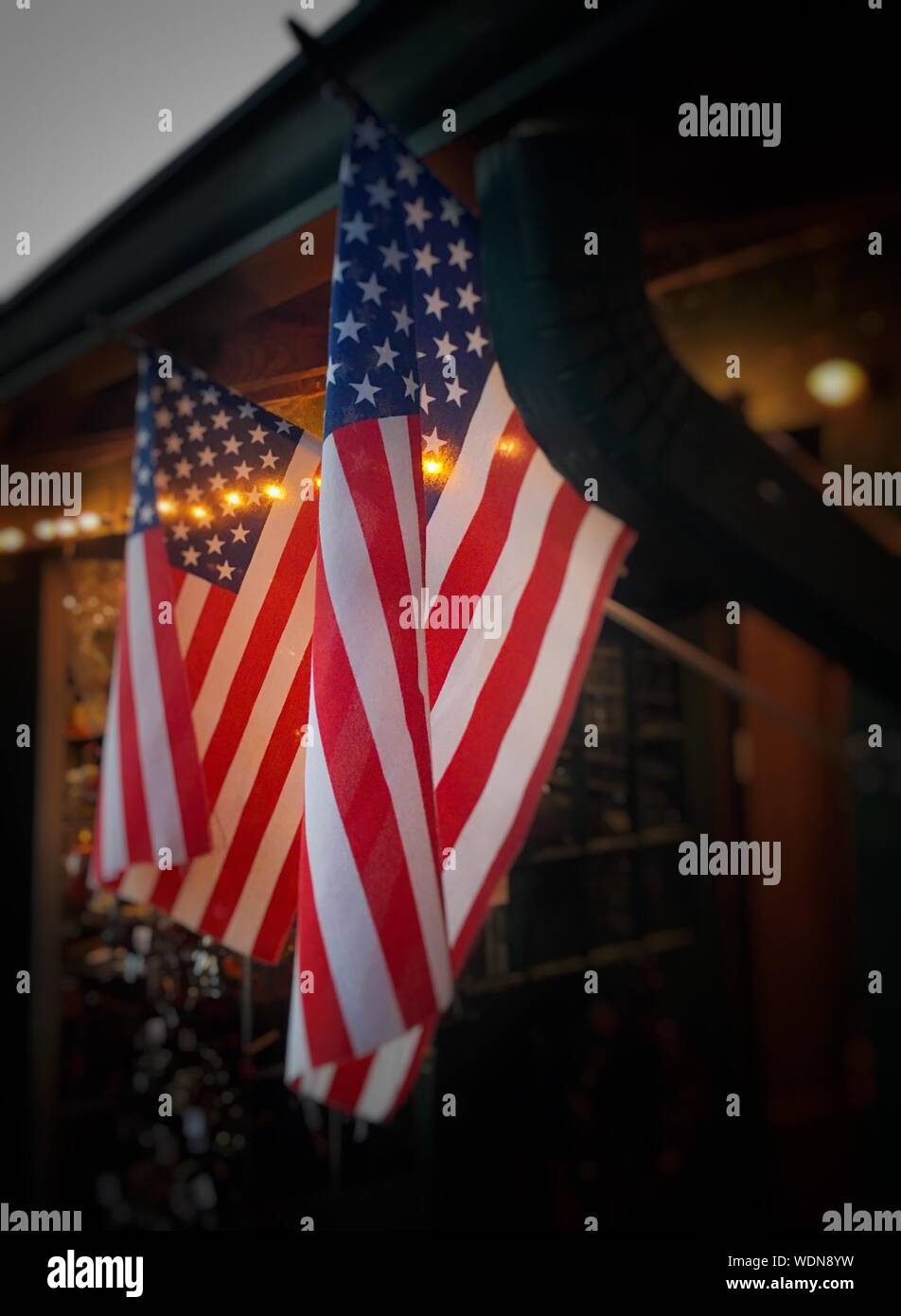 Hanging flags hi-res stock photography and images - Alamy