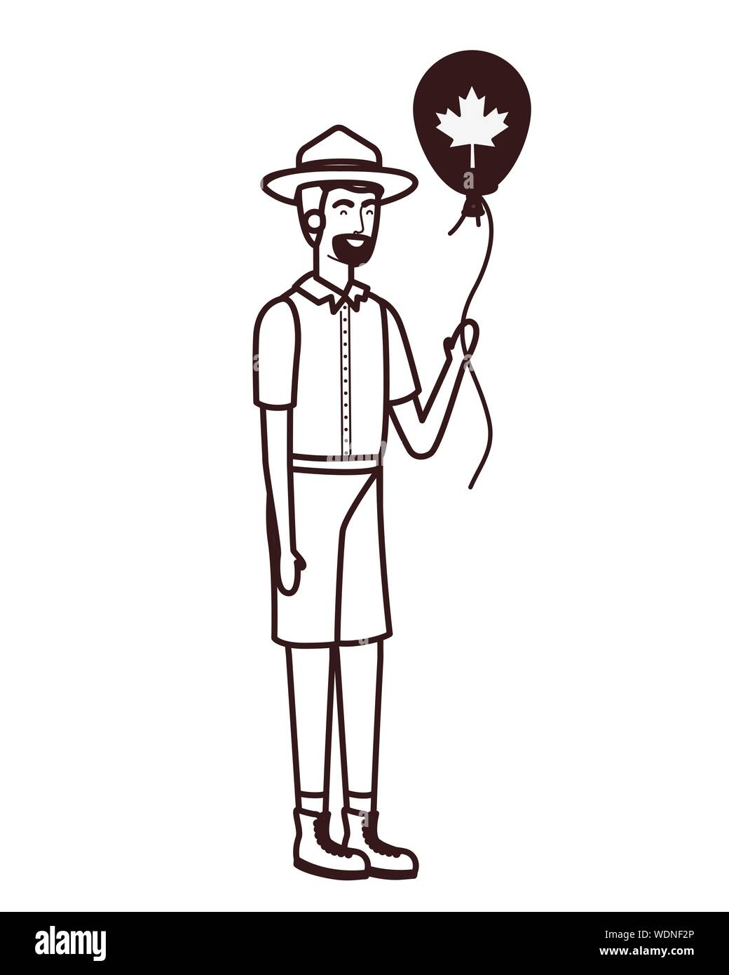 Isolated canada forest ranger design vector illustration Stock Vector ...