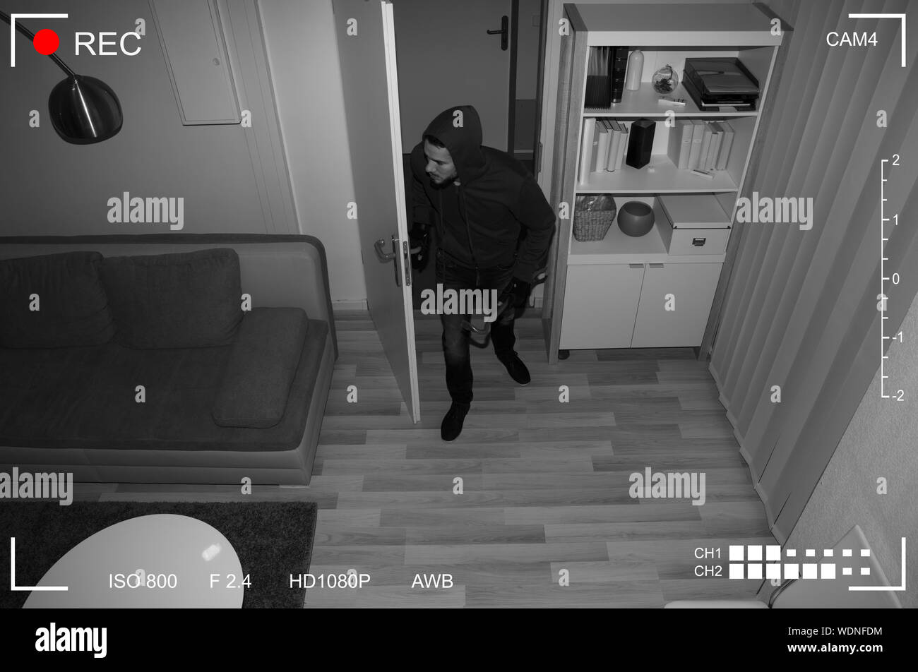 Robbery, camera footage hi-res stock photography and images - Alamy