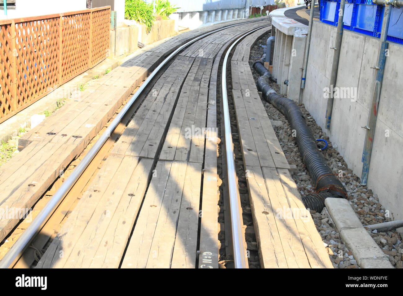 Track railing hi-res stock photography and images - Alamy
