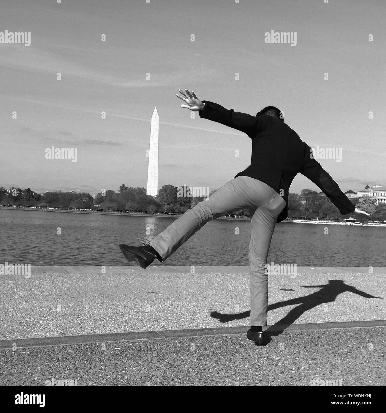 Shadow Of Washington Monument High Resolution Stock Photography and ...