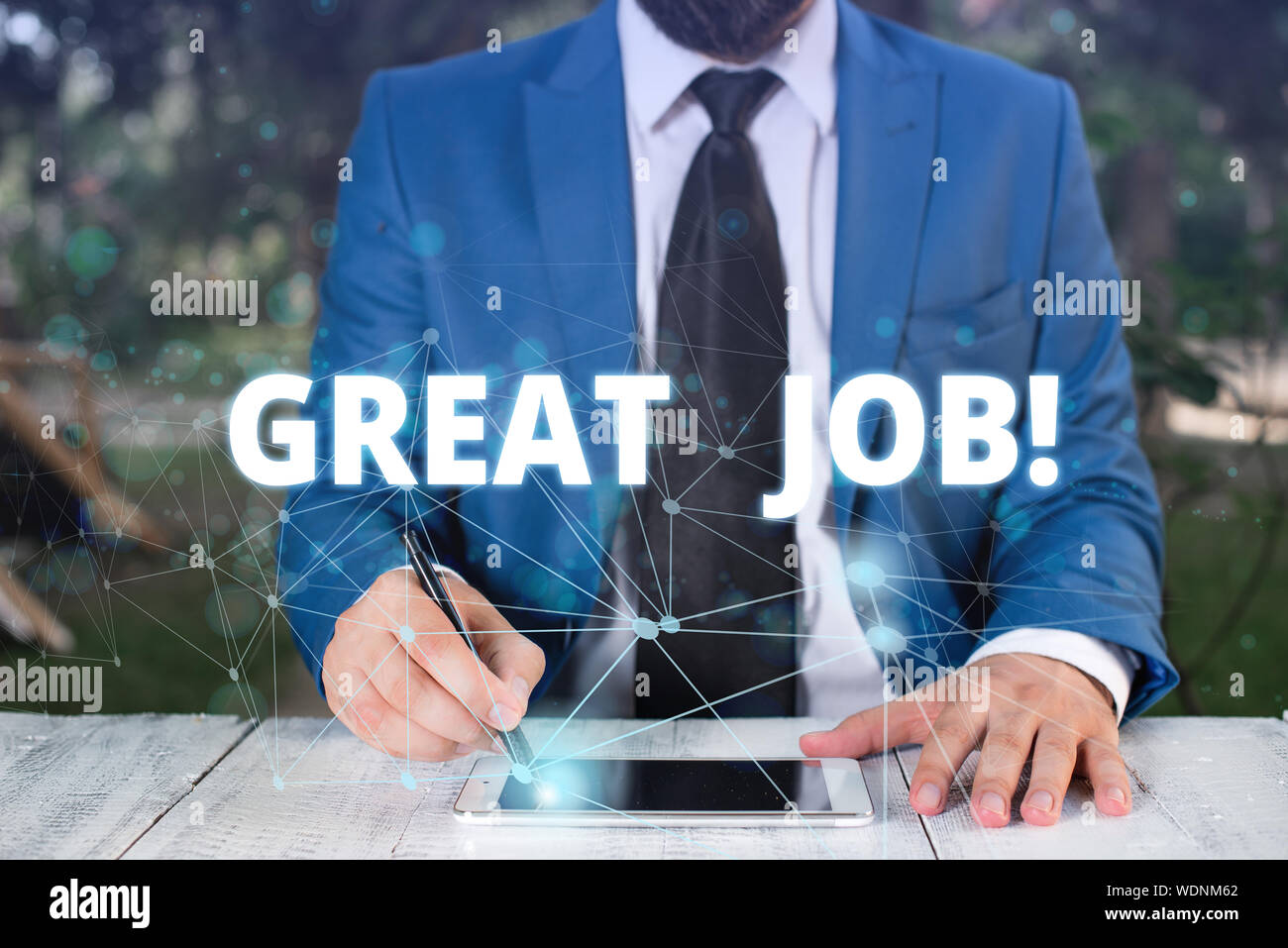 Handwriting text Great Job. Conceptual photo used praising someone for ...
