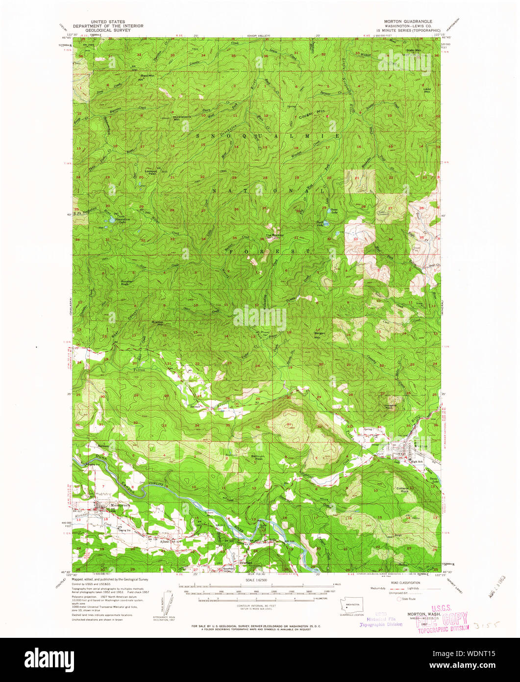 Morton washington state map hi-res stock photography and images - Alamy