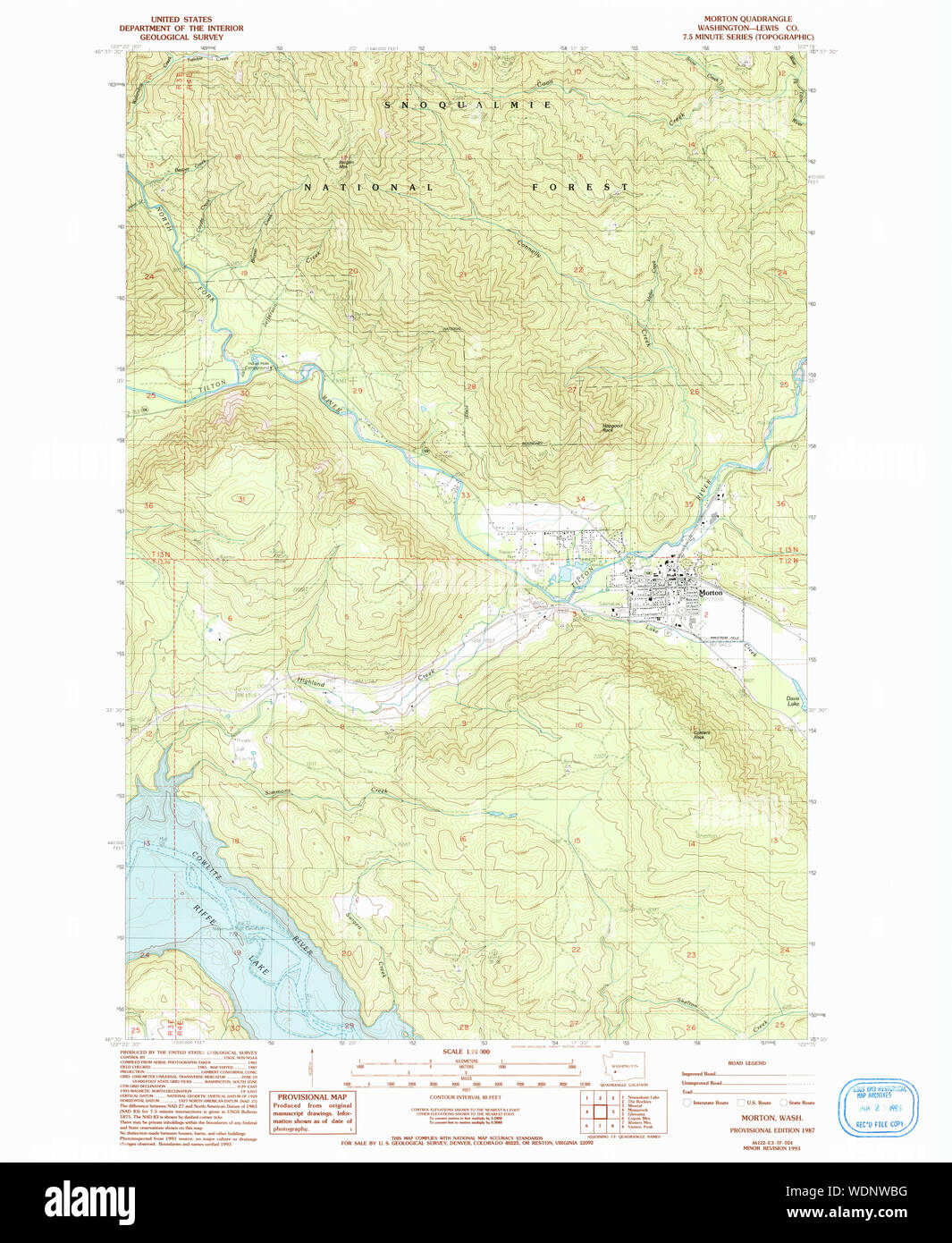 Morton washington state map hi-res stock photography and images - Alamy