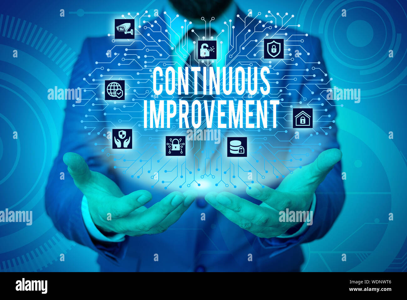 Writing note showing Continuous Improvement. Business concept for ...