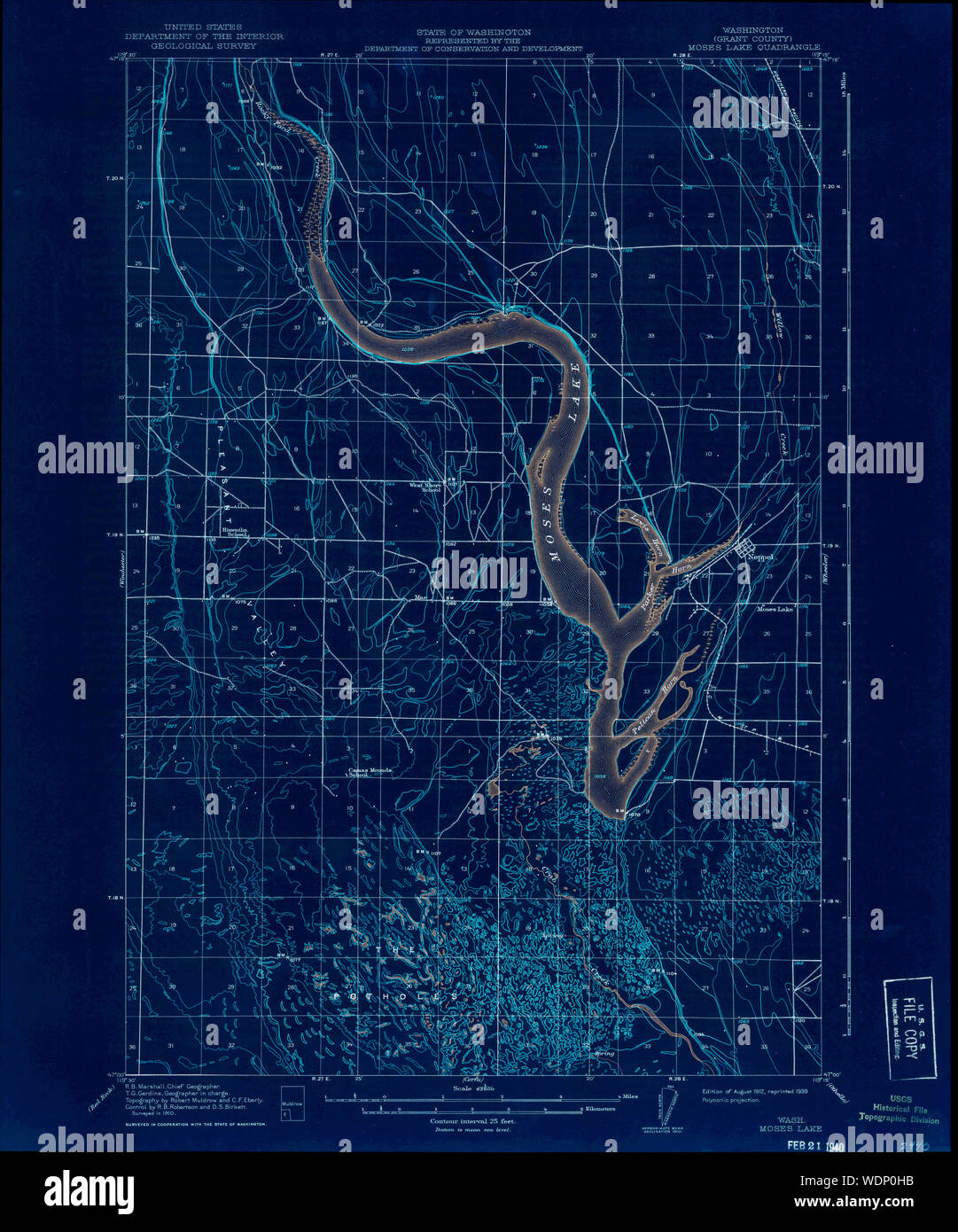 Map of moses lake hi-res stock photography and images - Alamy