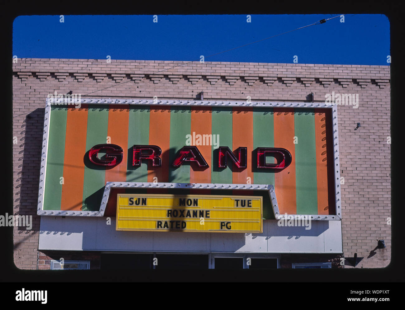 Grand Theater, Main Street, Harlem, Montana Stock Photo - Alamy