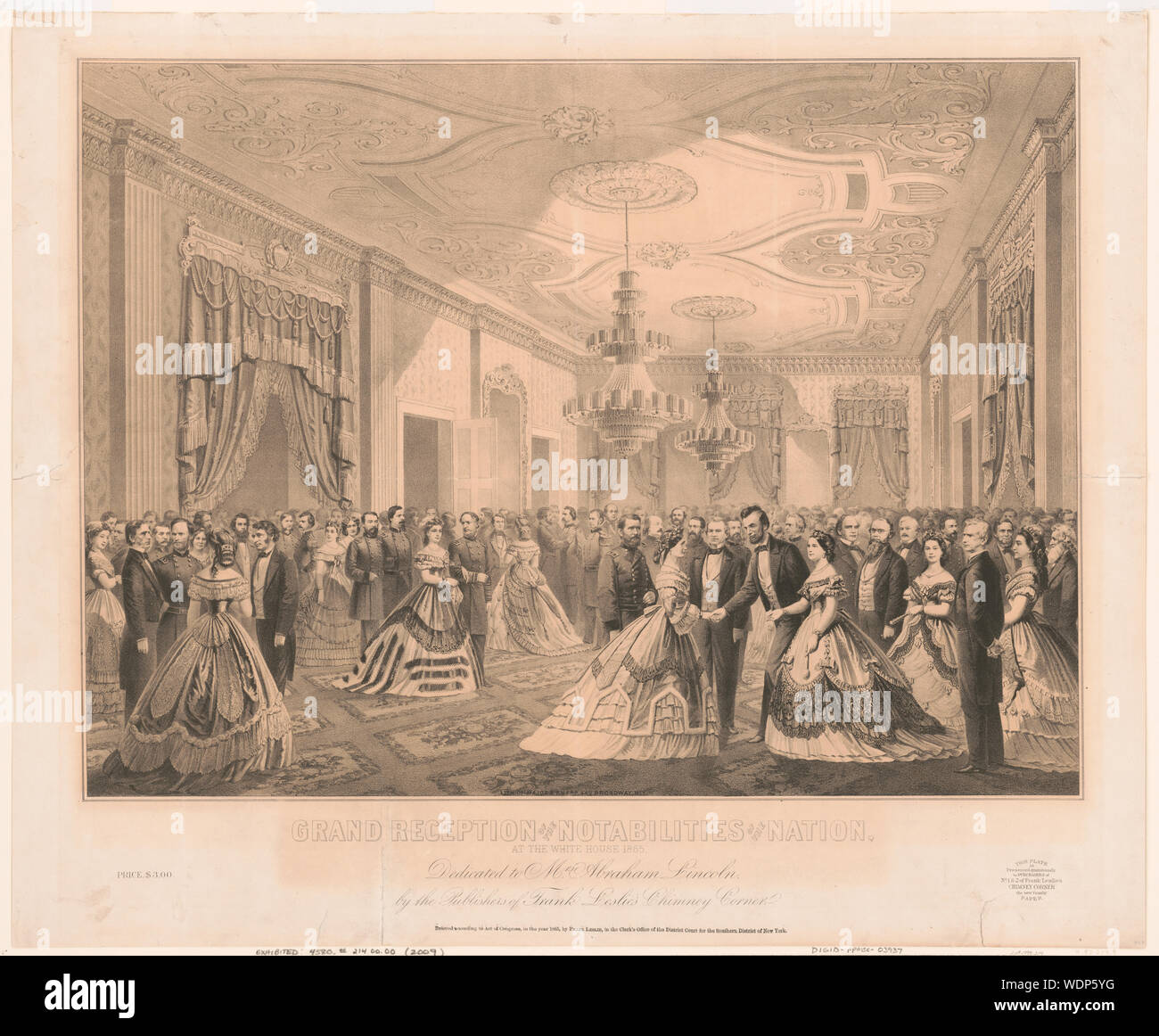 Grand reception of the notabilities of the nation at the White House ...