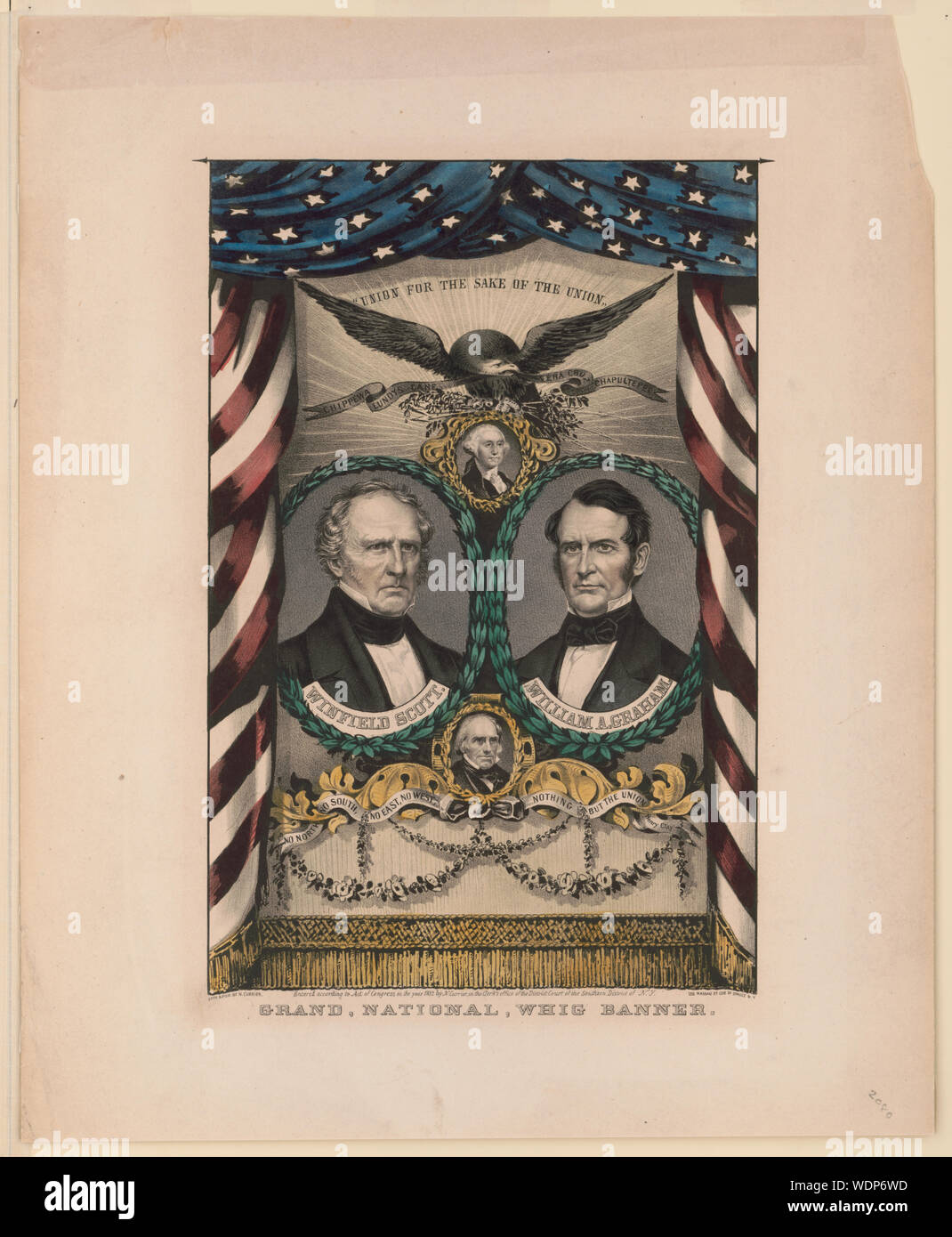 Grand, national, Whig banner Stock Photo - Alamy