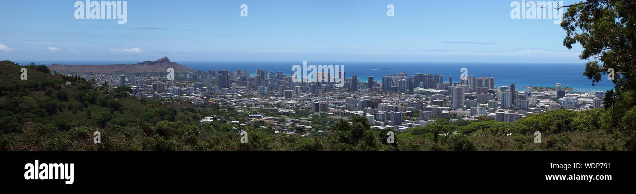Aerial view diamond head crater hi-res stock photography and images - Alamy