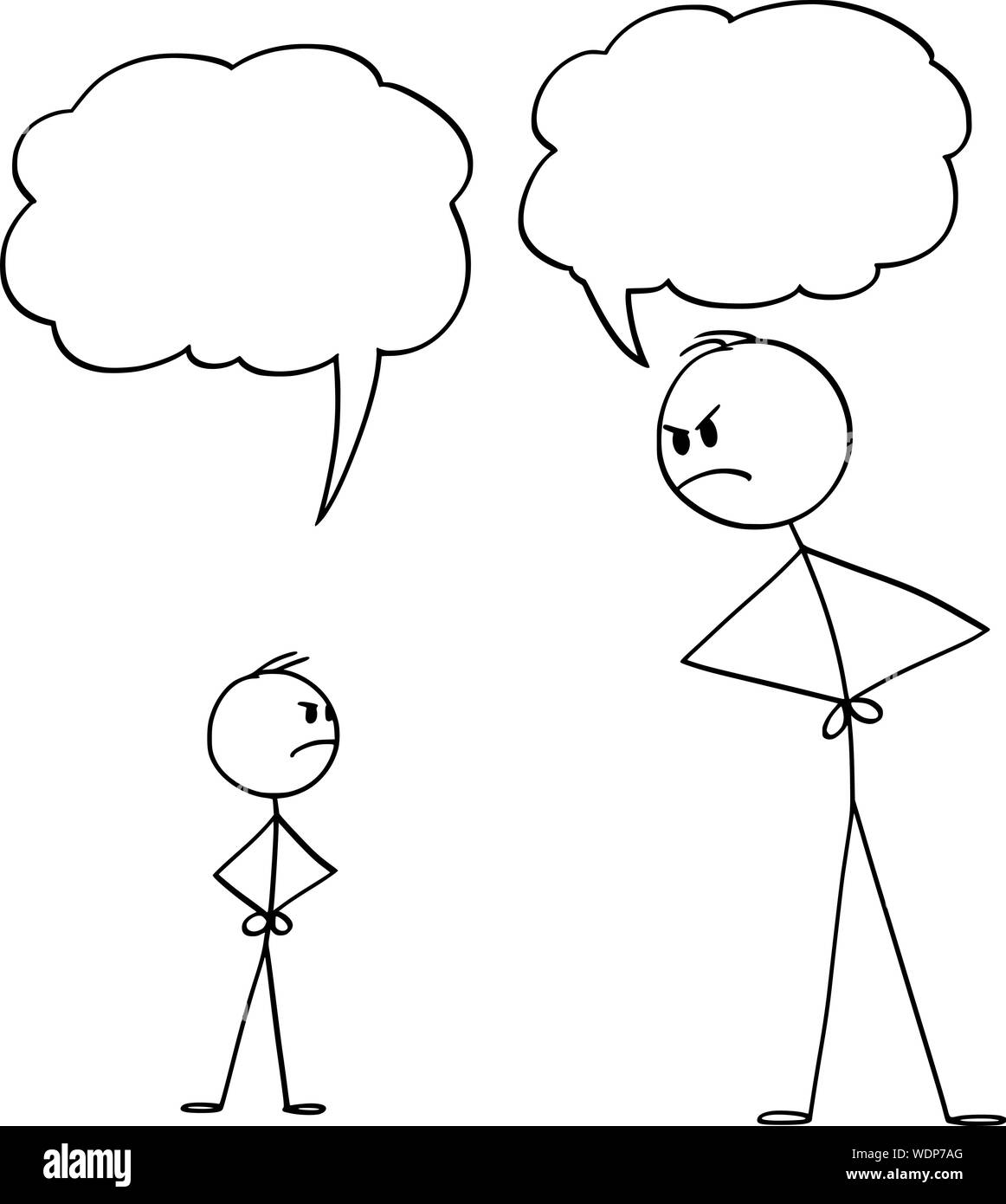 Vector cartoon stick figure drawing conceptual illustration of man or ...