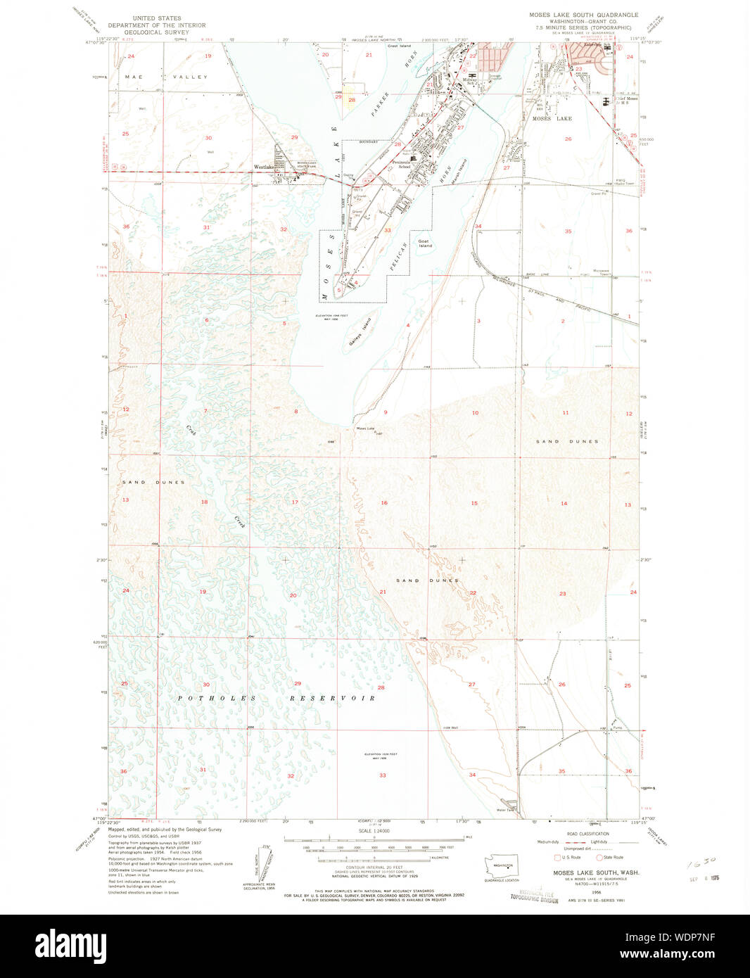 Map of moses lake hi-res stock photography and images - Alamy