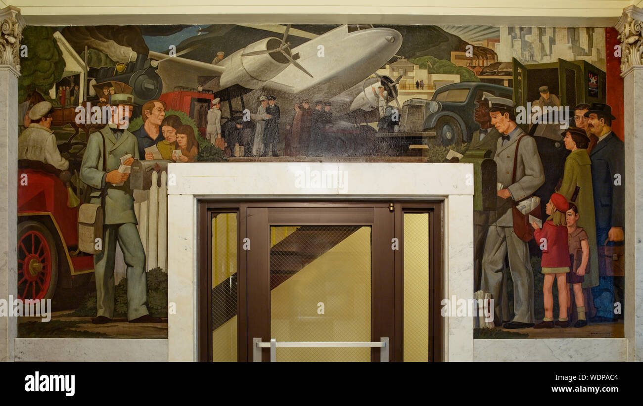 Grant Christian mural, Birch Bayh Federal Building, Indianapolis ...