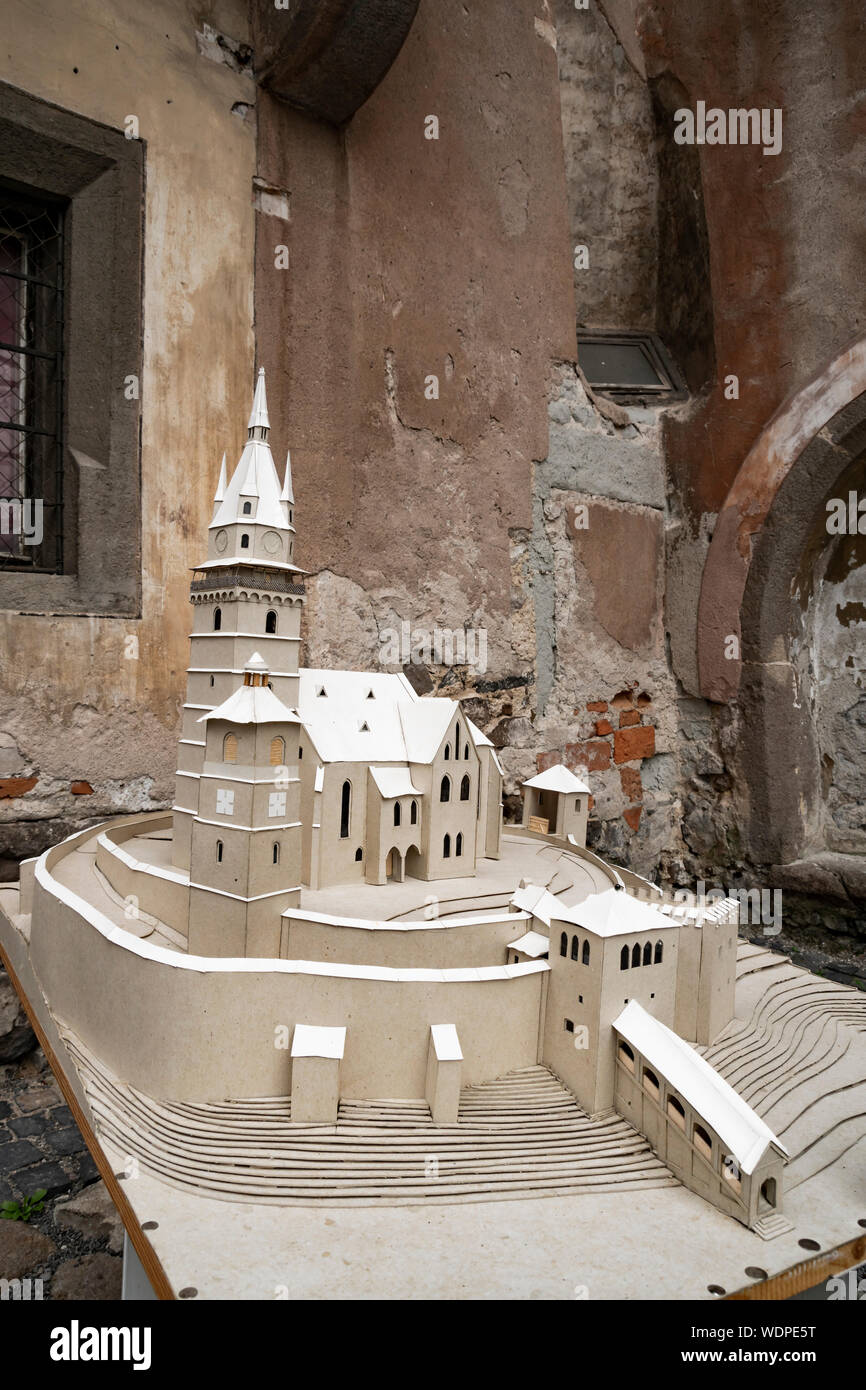 Paper model of castle Kremnica. Kremnica, Slovakia Stock Photo - Alamy