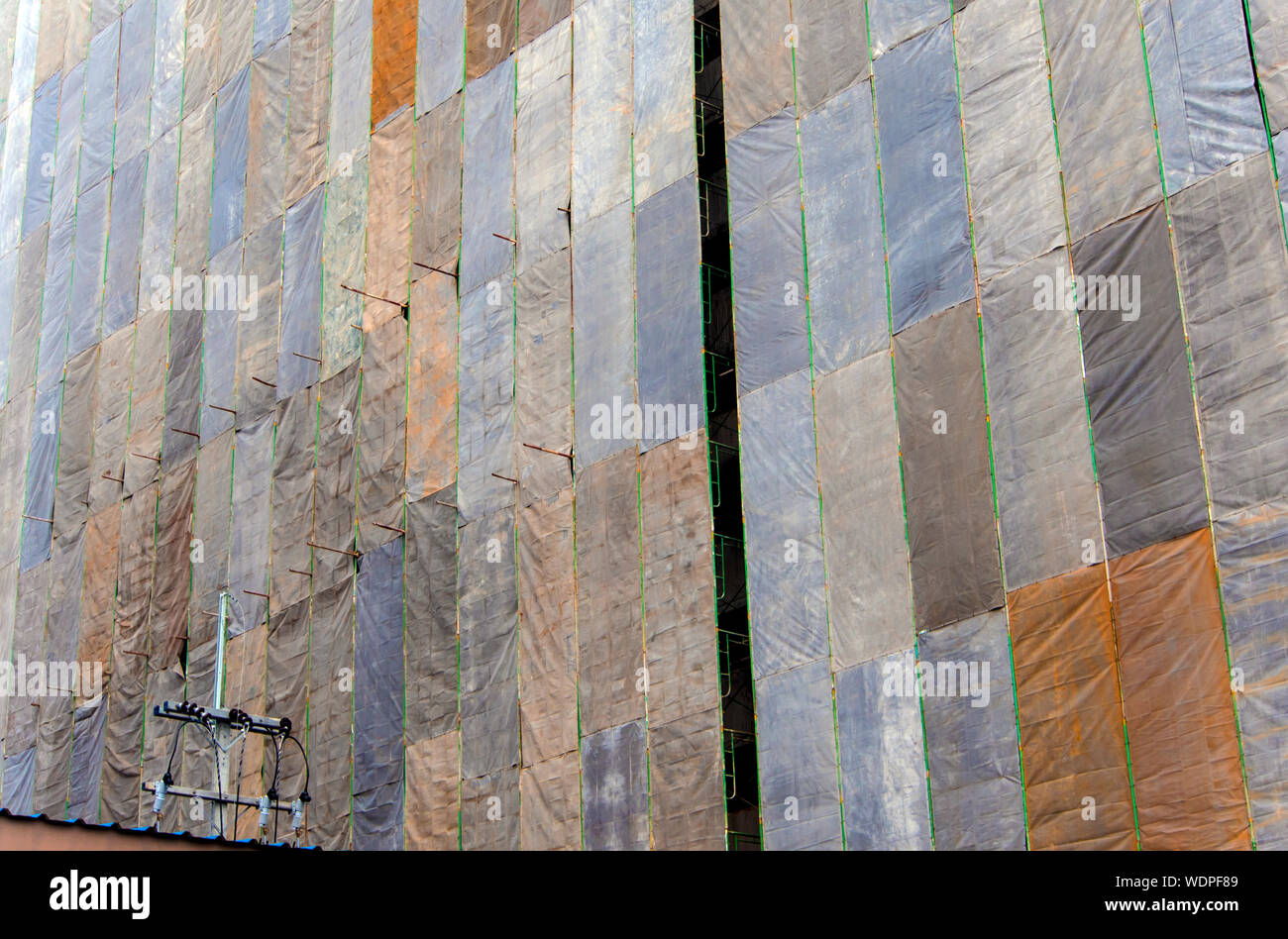 The site protected, canvases stretch together, Covered the under ...