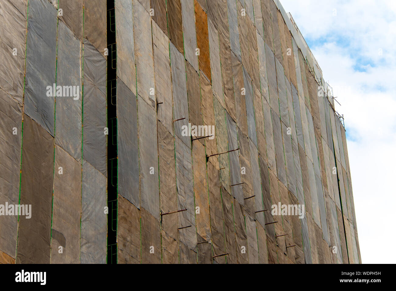 The site protected, canvases stretch together, Covered the under ...