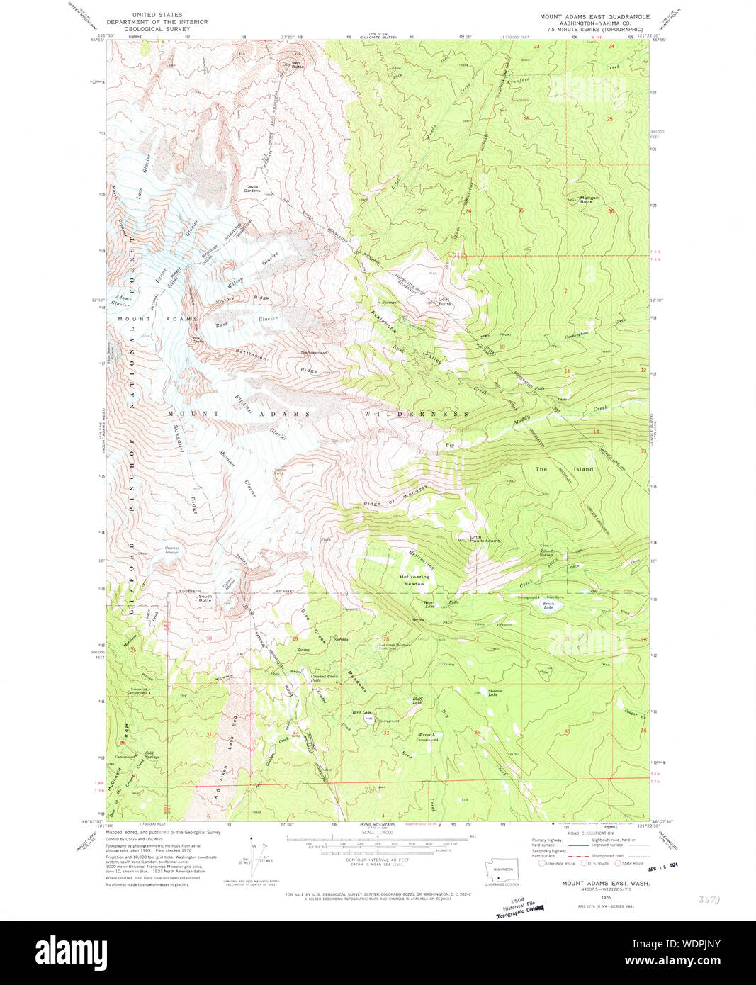 Map of adams Cut Out Stock Images & Pictures - Alamy