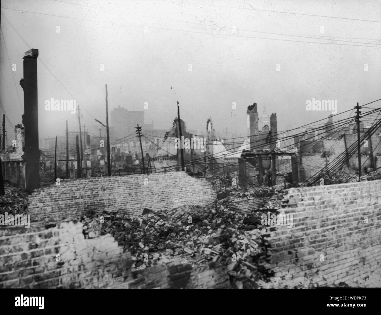 Great Baltimore Fire - Pratt Street Stock Photo - Alamy