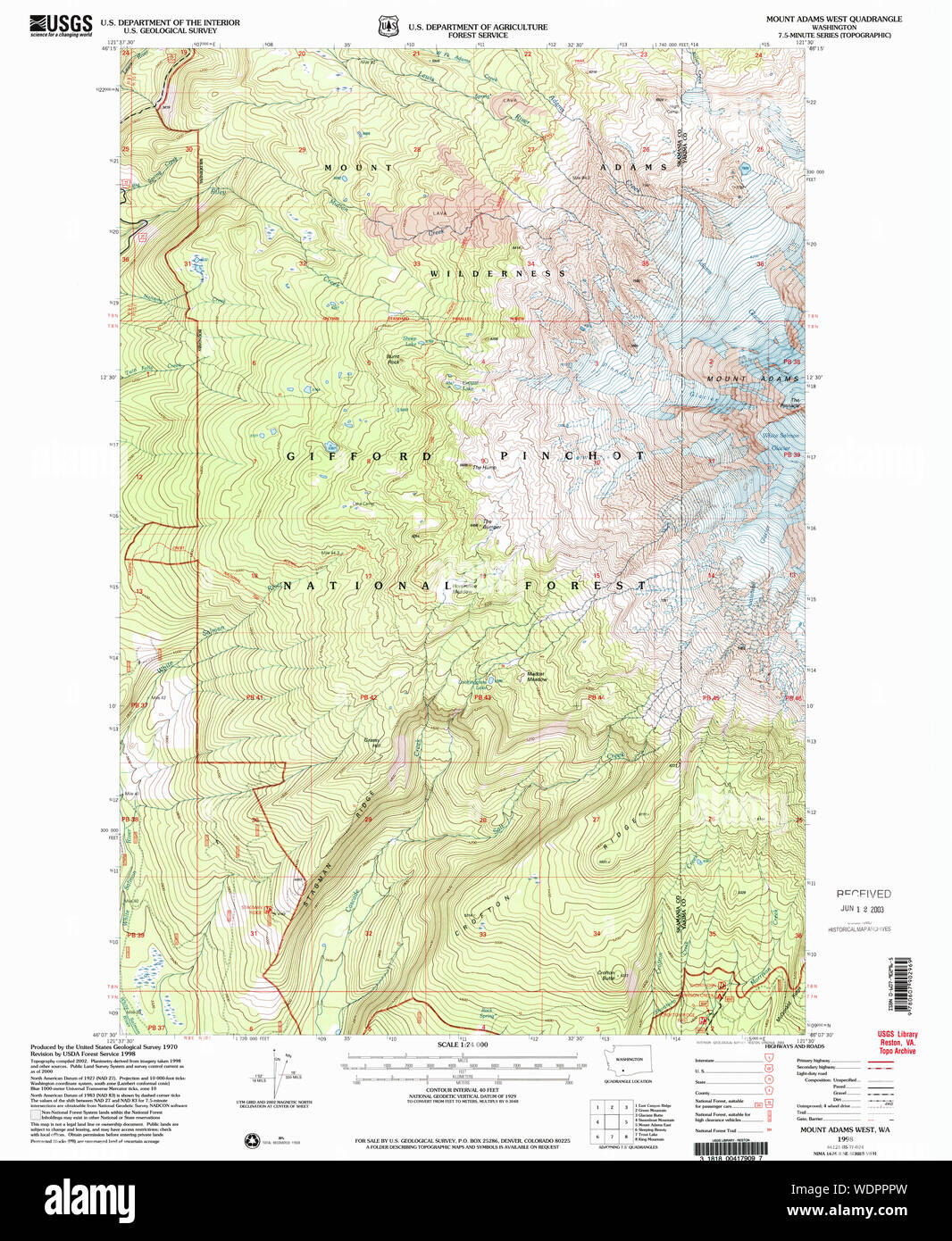 Map of adams Cut Out Stock Images & Pictures - Alamy