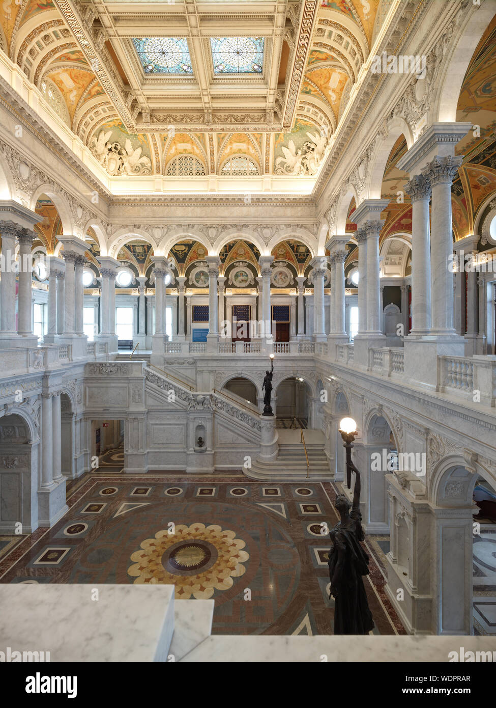 Great Hall. View from the second floor north corridor. Library of ...