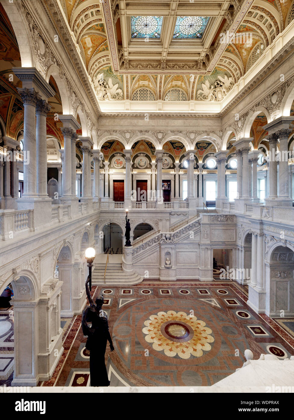 Great Hall. View from the second floor south corridor. Library of ...