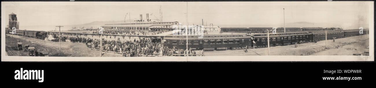 Great Northern Pacific Steamship Co.'s terminals, Flavel, Or Crowds of ...