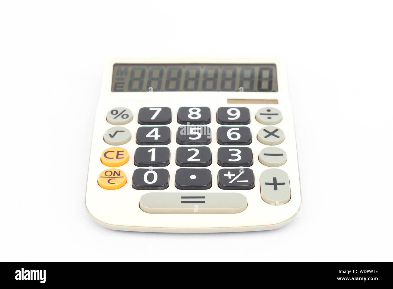 Close up calculator Cut Out Stock Images & Pictures - Alamy