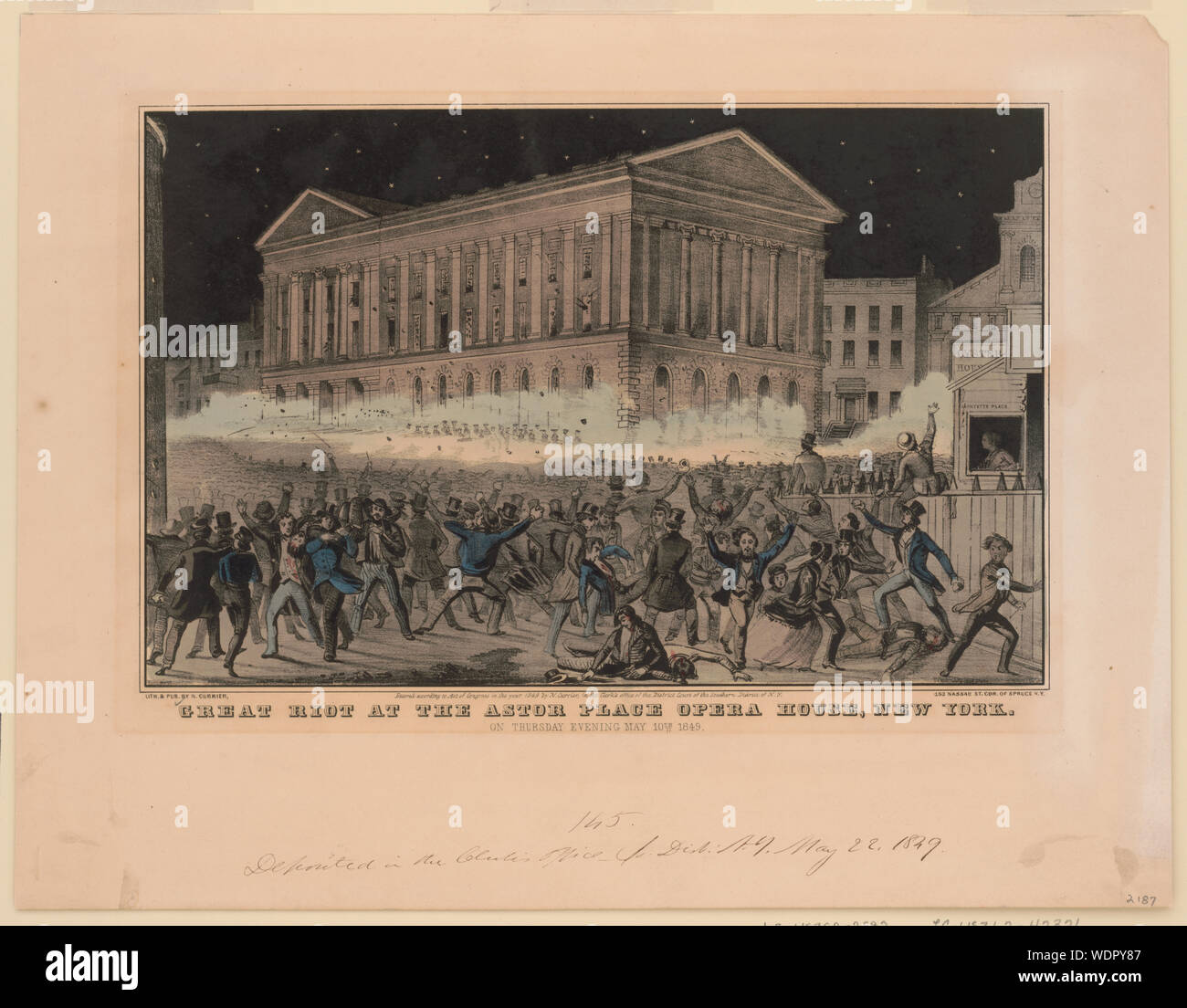 Astor place opera house riot hi-res stock photography and images - Alamy