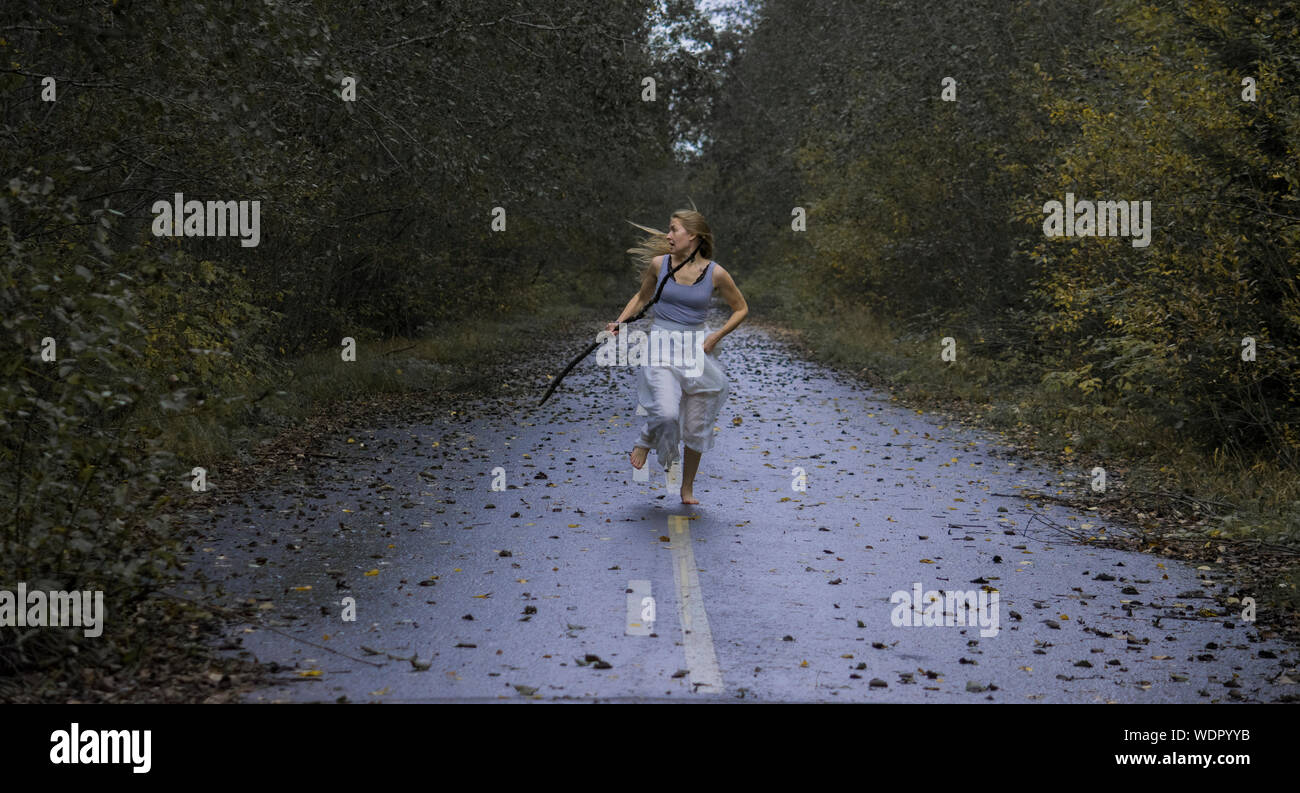 Running Away Scared High Resolution Stock Photography and Images - Alamy