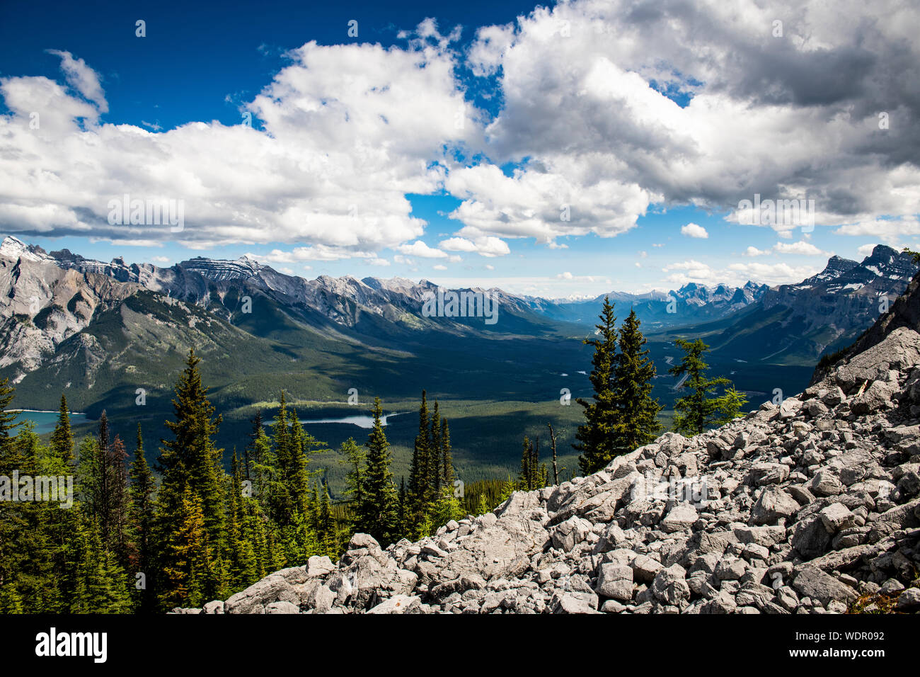 Beautiful Scenic view while hiking on the C Level Cirque Trail, in ...