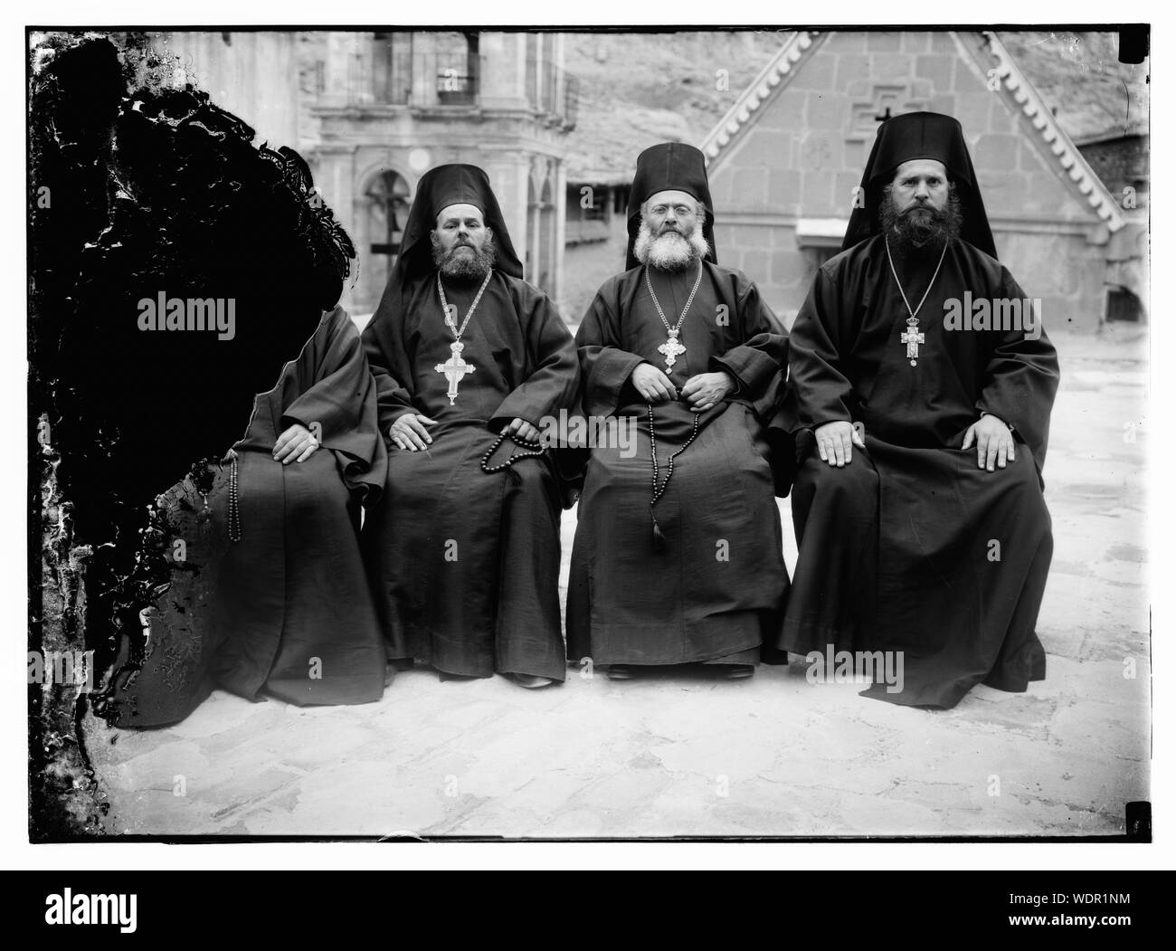 Greek Orthodox priests from St. Catherine's Monastery in the Sinai ...
