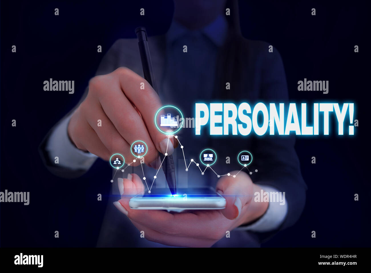 Writing note showing Personality. Business concept for combination ...