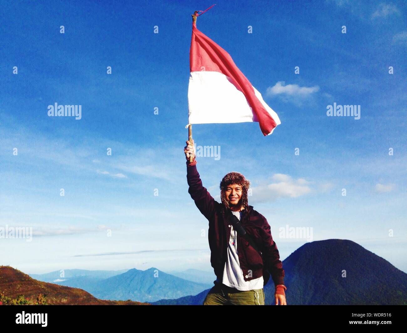Indian man holding flag High Resolution Stock Photography and Images ...