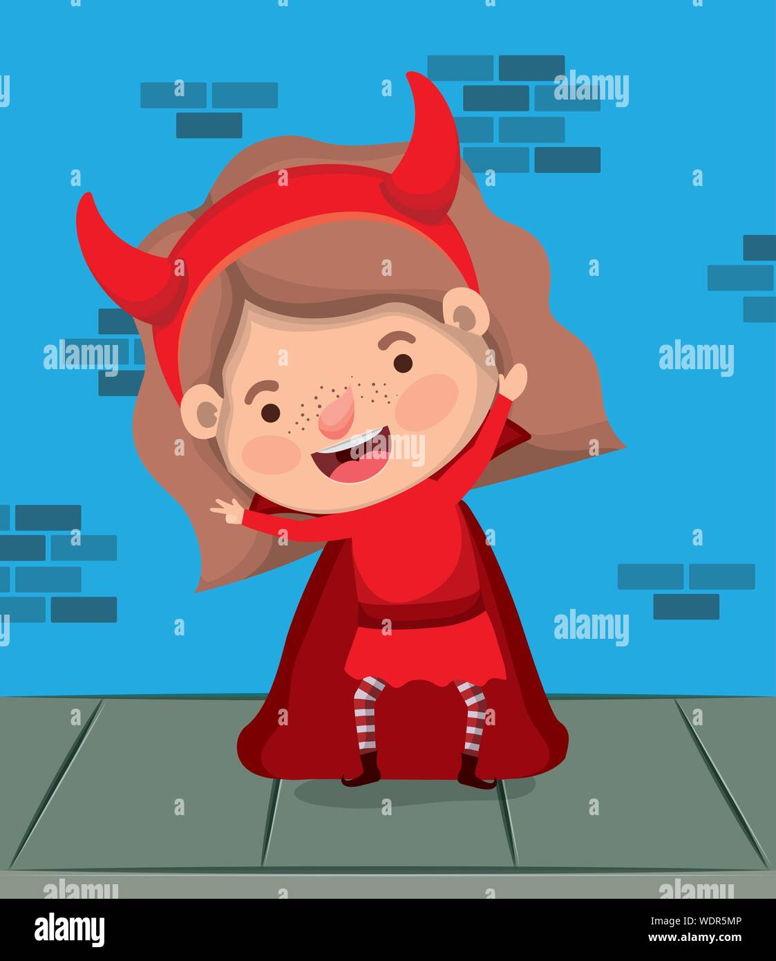 Cartoon bad little devil cartoon Stock Vector Images - Alamy