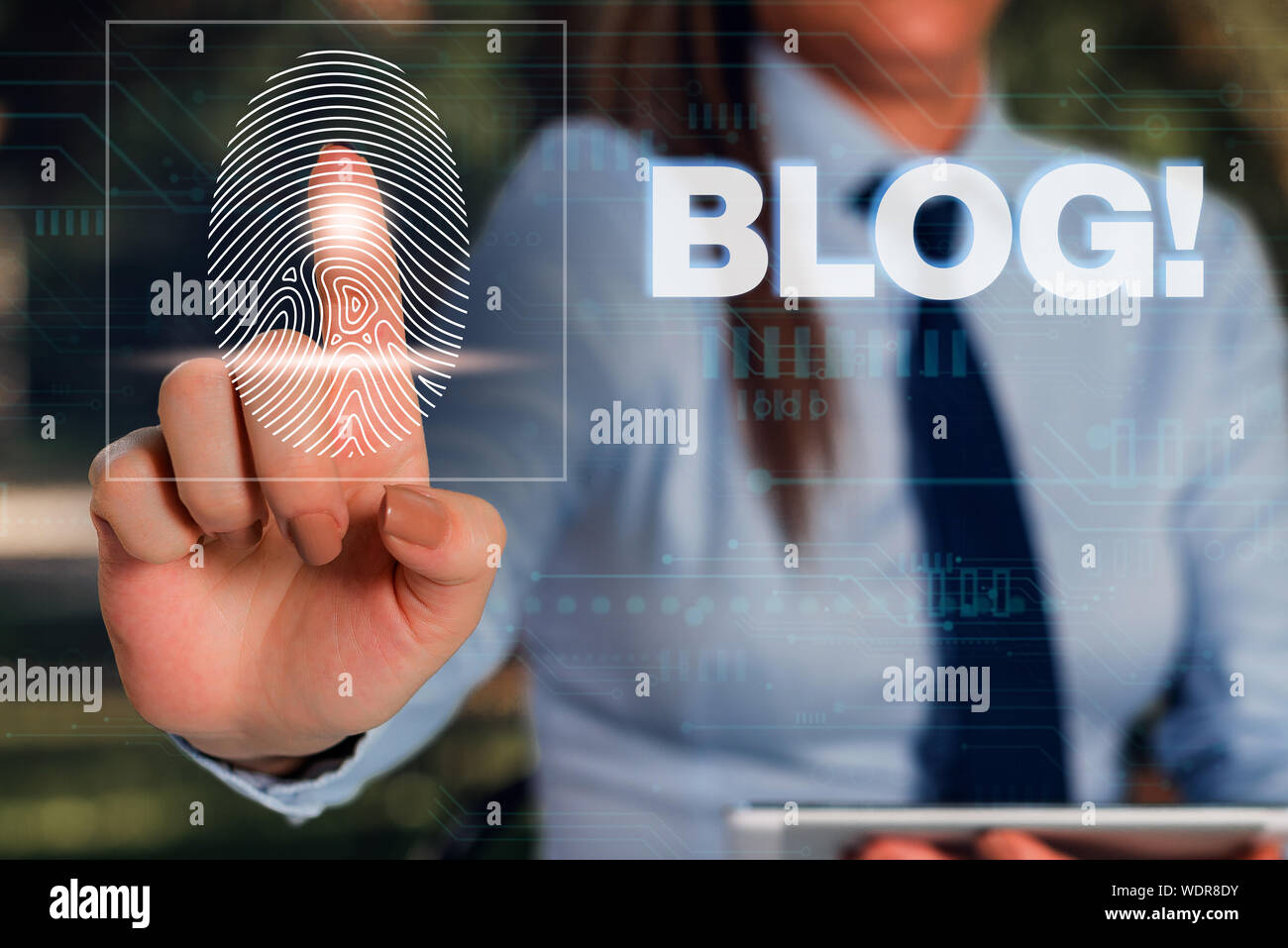 Writing note showing Blog. Business concept for regularly updated website web page run by ...