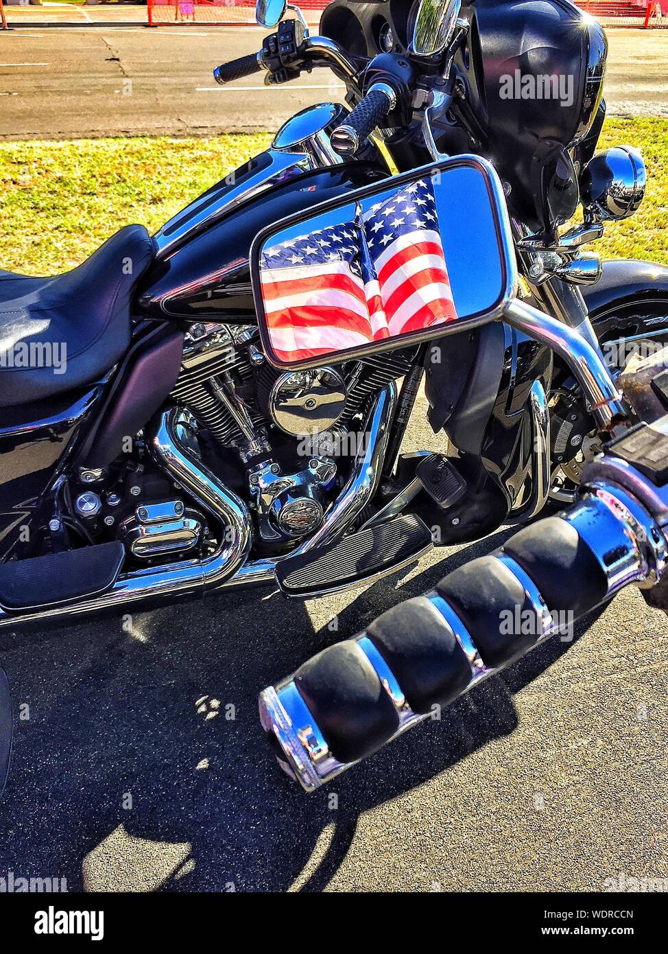 American flag on motorcycle High Resolution Stock Photography and ...
