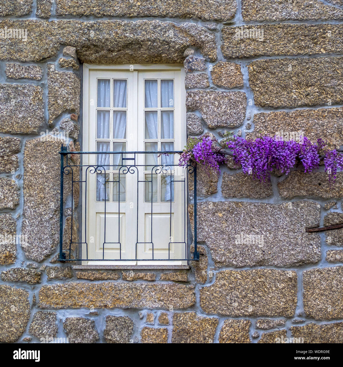 Purple window frame hi-res stock photography and images - Alamy