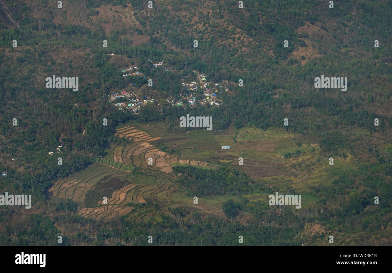 Beautiful step cultivation / terrace farming in Poombarai village near ...