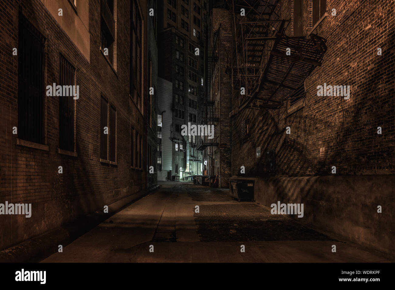 Fire escape alley hi-res stock photography and images - Alamy