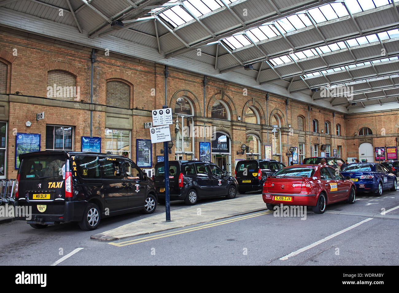 The railway station in England Stock Photo - Alamy