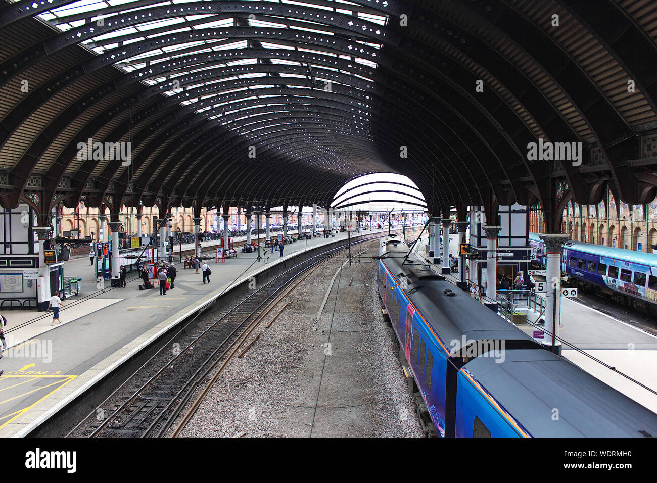 The railway station in England Stock Photo - Alamy