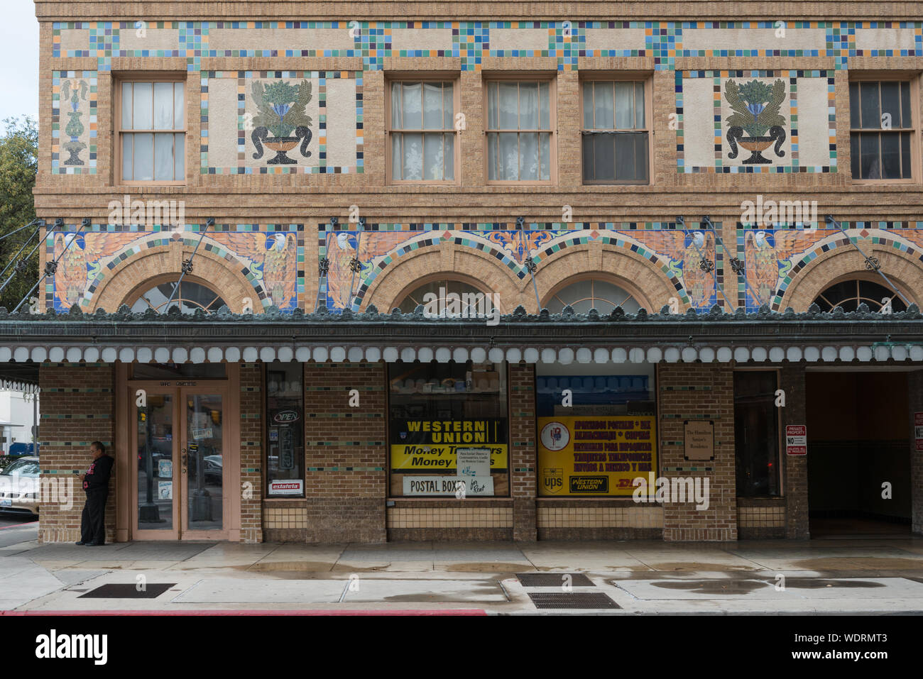 Ground level of the historic Hamilton Hotel, the tallest building in ...